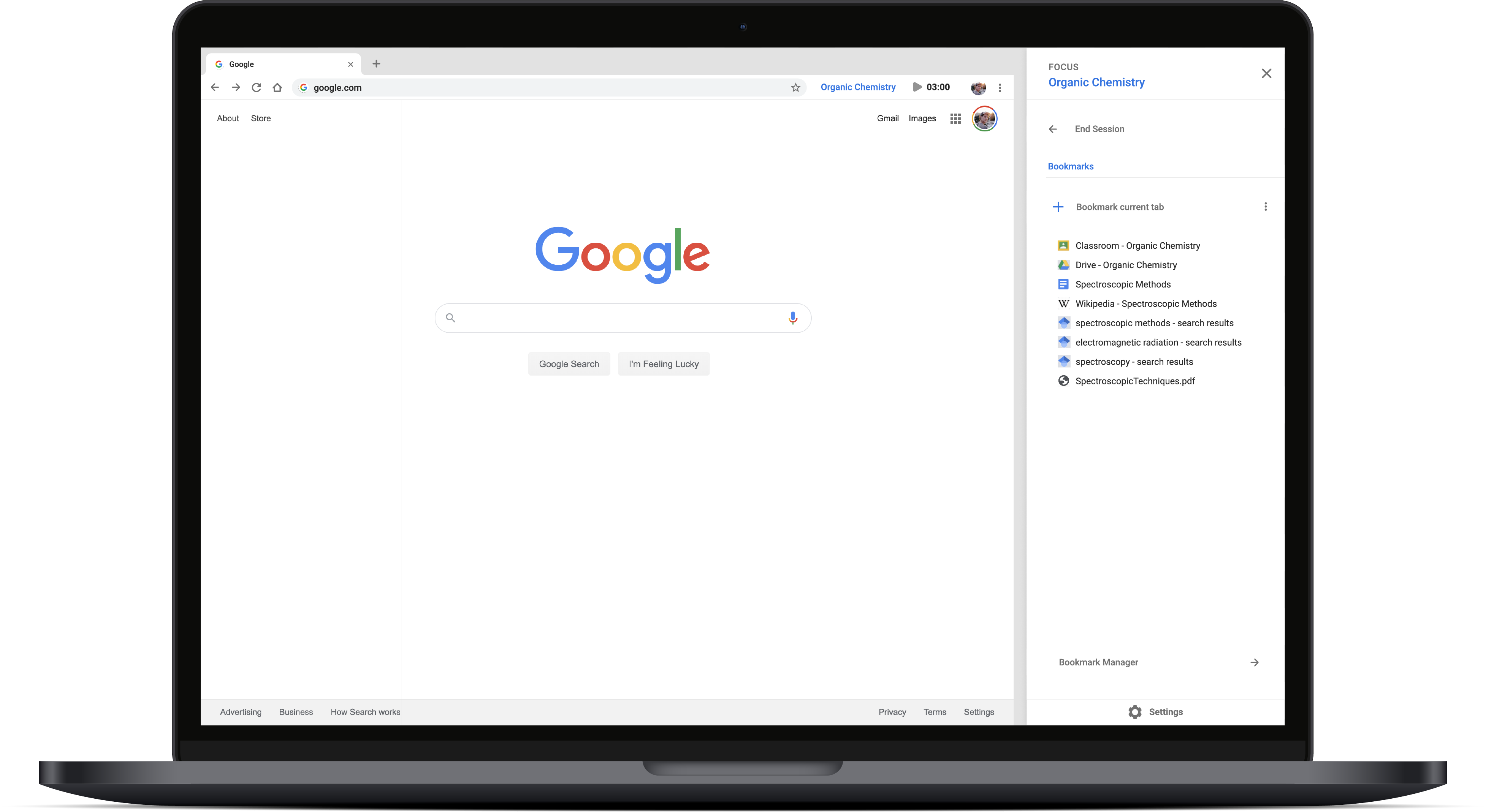Google Chrome Focus Window